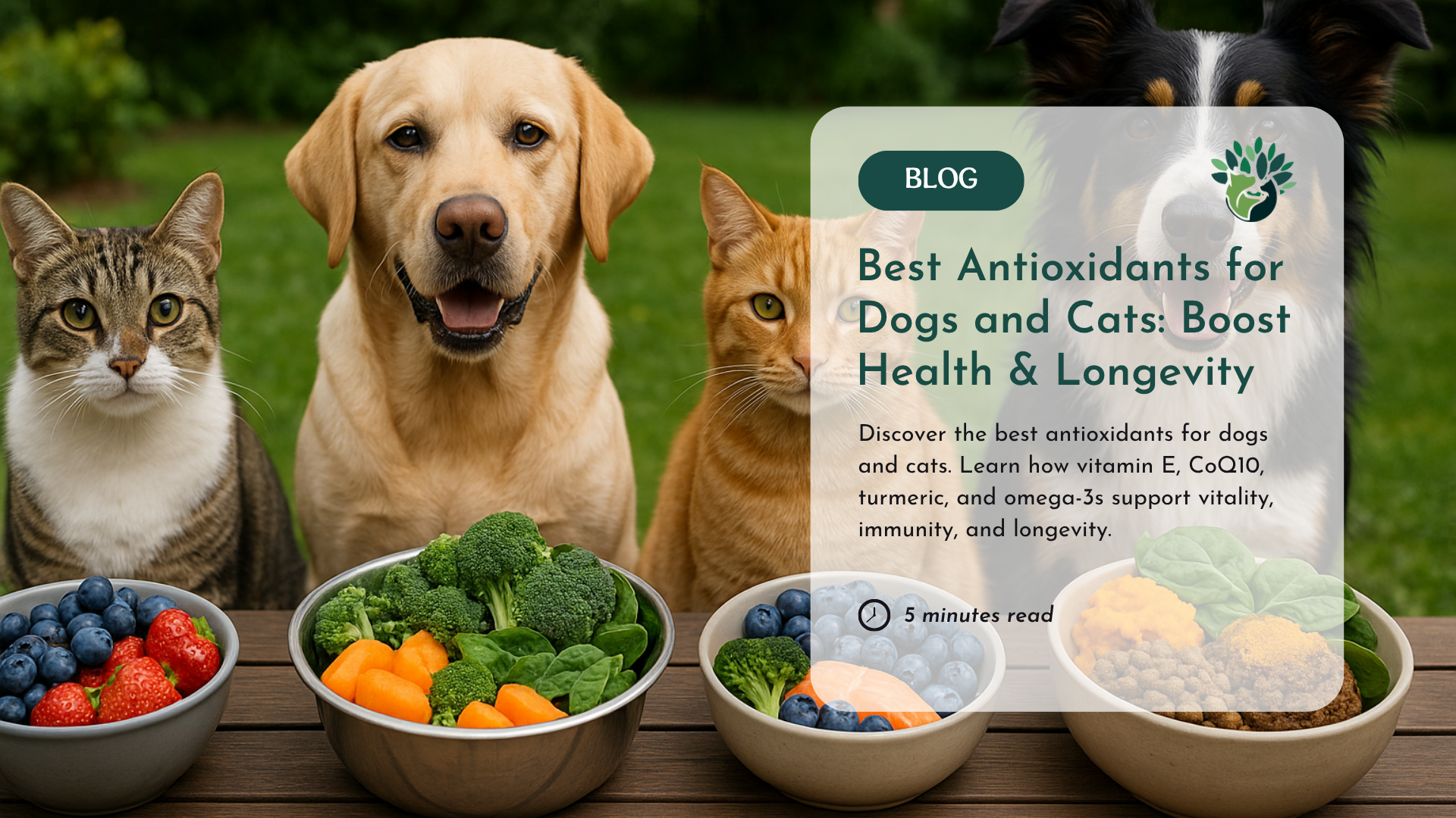 Best Antioxidants for Dogs and Cats: Boost Health & Longevity