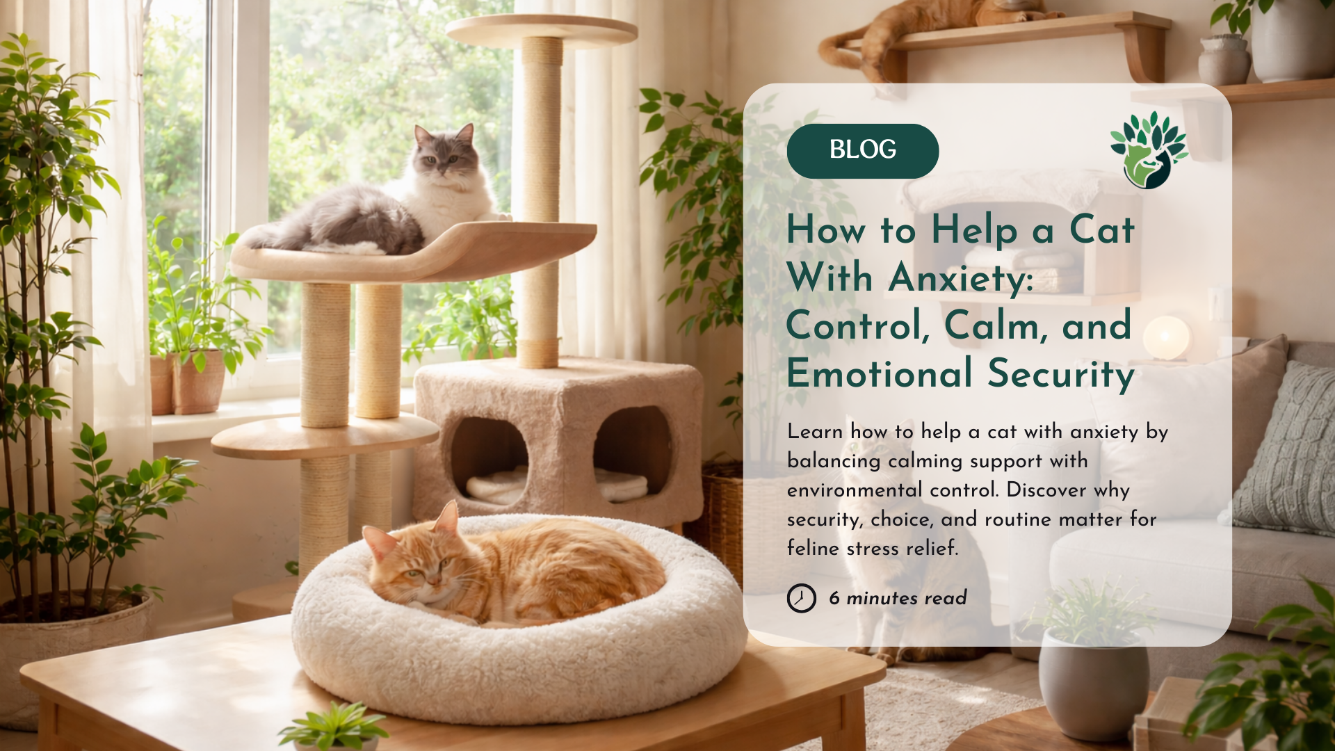 How to Help a Cat With Anxiety Through Control