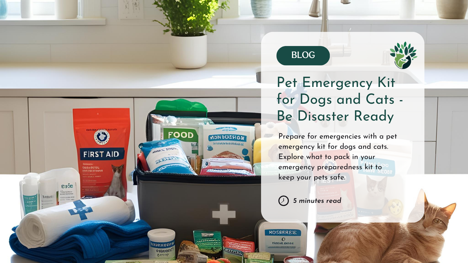 Pet Emergency Kit for Dogs and Cats - Be Disaster Ready